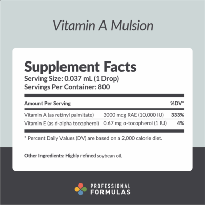 Vitamin A Mulsion – Professional Formulas