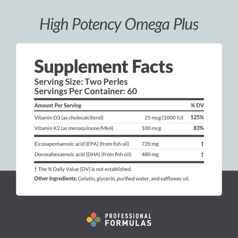 High Potency Omega Plus – Professional Formulas